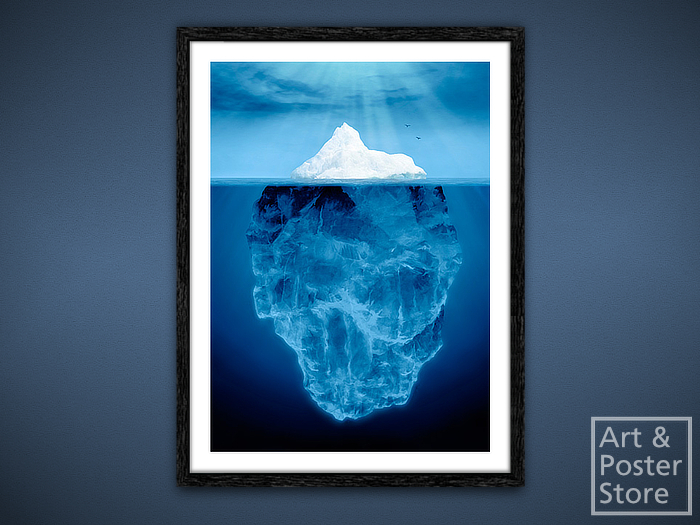 Second Life Marketplace - Hidden View | Iceberg Poster | Mesh Frame ...
